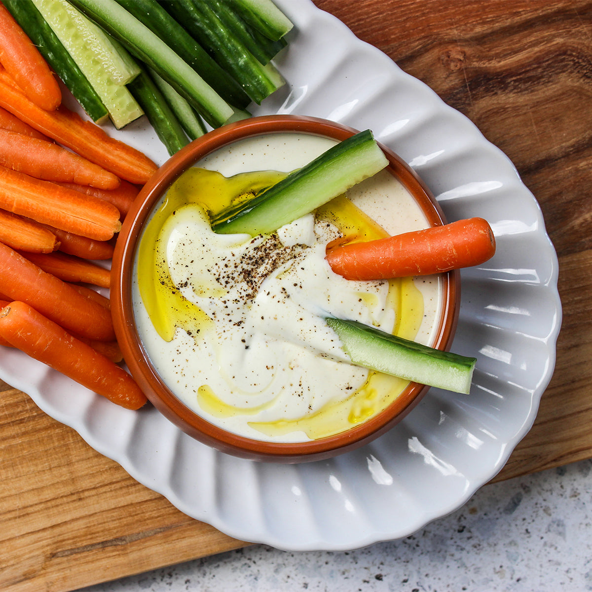 Lemon Garlic Yogurt Dip Recipe EasiYo Yogurt Australia EasiYo AU lemon-garlic-yogurt-dip-recipe-easiyo-yogurt-australia-easiyo-au